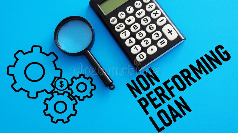 Non Performing Loan NPL is Shown Using the Text Stock Photo - Image of ...