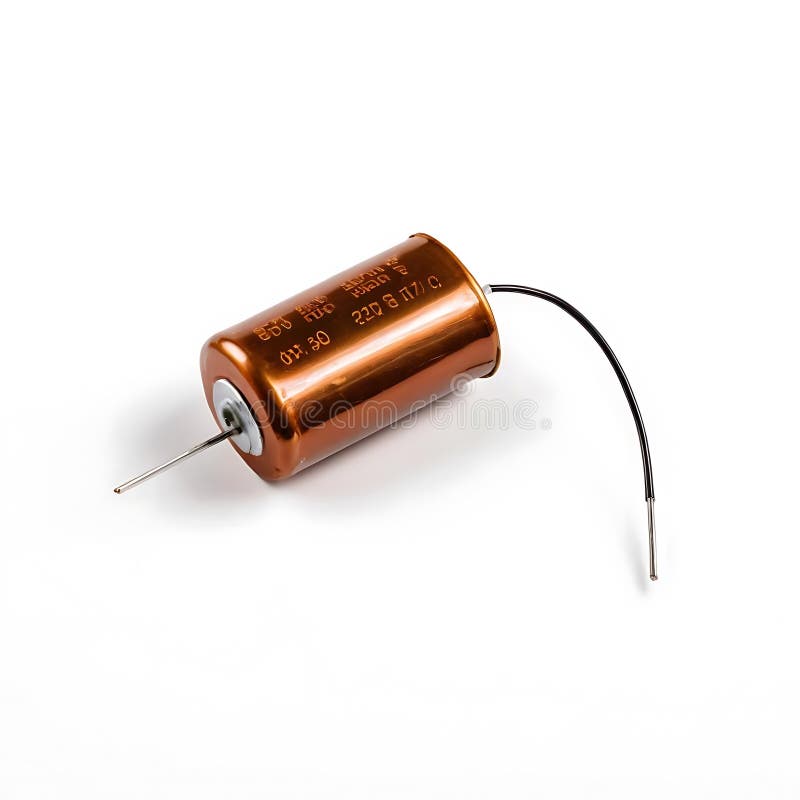 Non-Polarized Capacitor Isolated on a White Background Stock ...