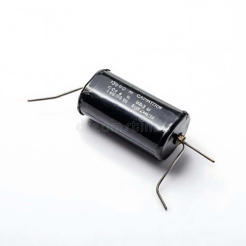 Non-Polarized Capacitor Isolated on a White Background Stock ...