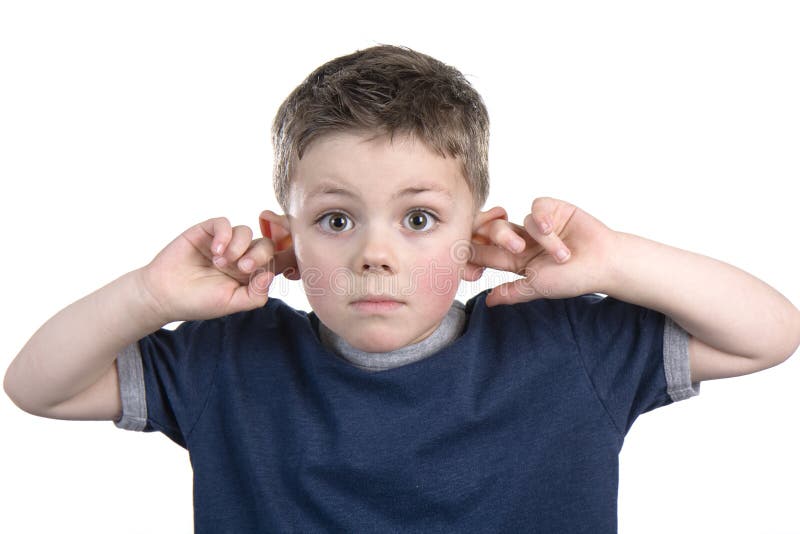 Non posso sentirlo fotografia stock. Immagine di sentasi - 17447002