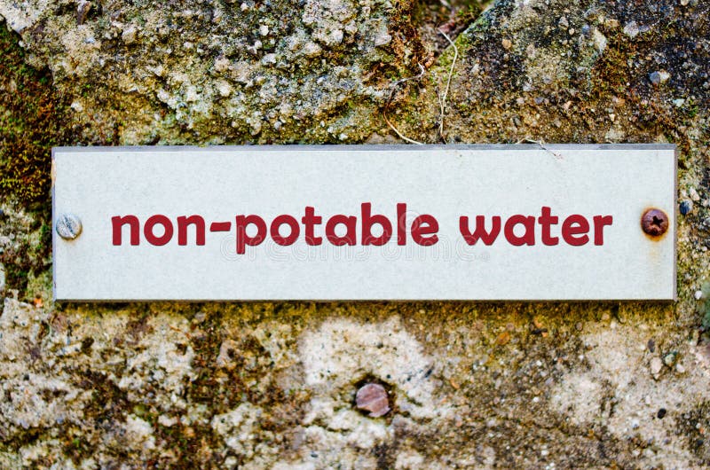 Non-potable water stock photo. Image of metallic, historical - 72166390