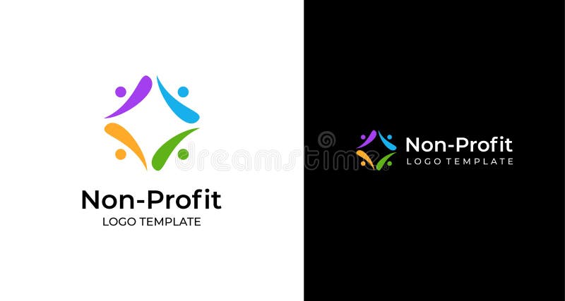 Non profit logo template stock illustration. Illustration of screenshot ...