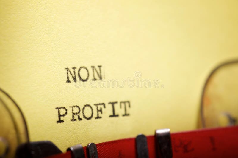 Non profit text stock image. Image of donation, poverty - 295823135