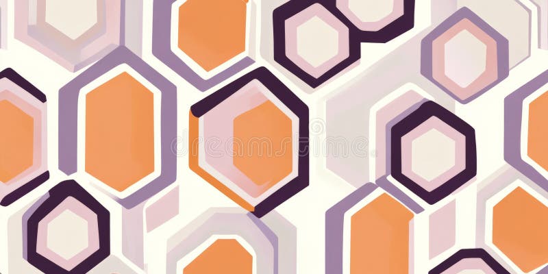 Non Seamless Geometric Pattern Bold Minimalistic Hexagonal Structures ...