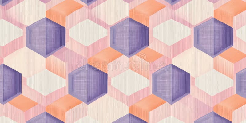 A Non-seamless Geometric Pattern with Bold and Minimalistic Hexagonal ...