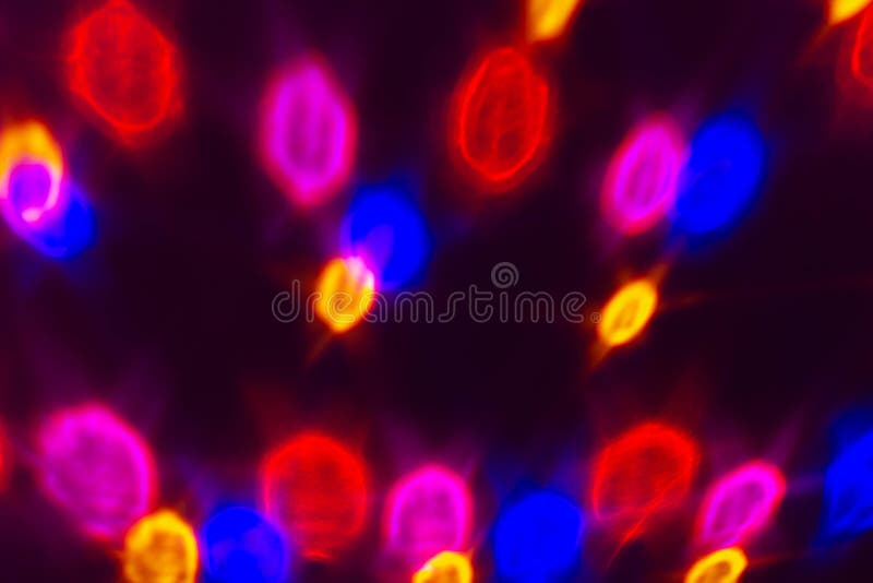 A Non-sharp Background with Multicolored Glare from the Lamp Stock ...