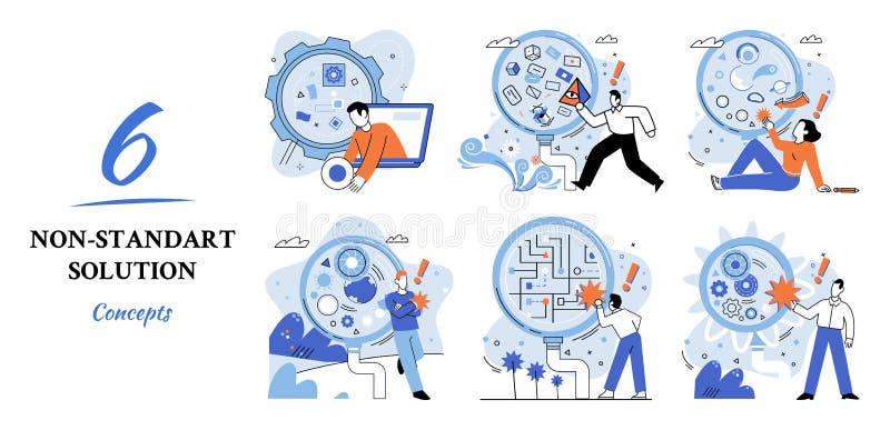 Non Standart Solution Metaphor. Finding Decisionss, Problem Solving ...