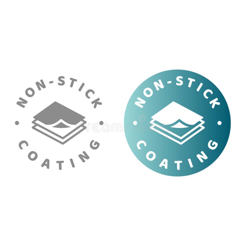 Non-stick Coating Vector Label Stock Vector - Illustration of layer ...
