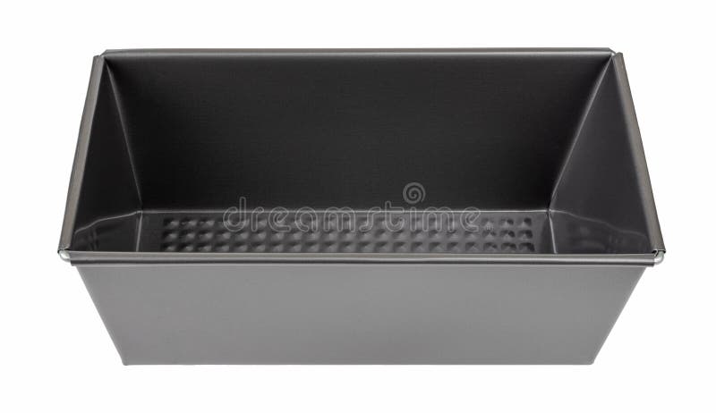 Non-stick Loaf Pan Cutout. Empty Baking Tray Isolated on a White ...