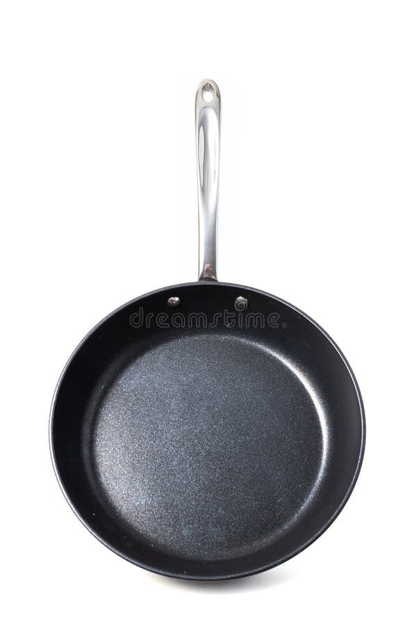 Non-stick Skillet with Non-stick Coating and Steel Handle, on a White ...