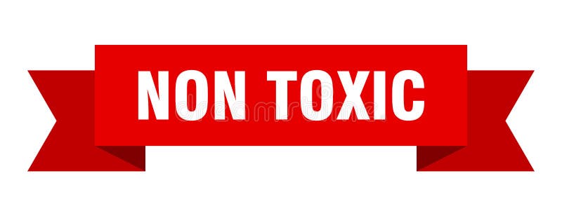 Non toxic ribbon. stock vector. Illustration of flat - 191264427