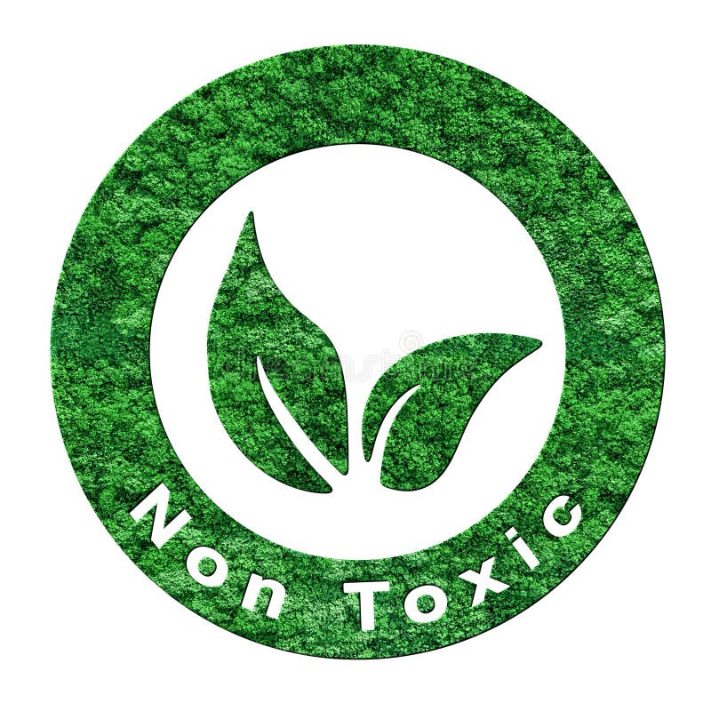 Non Toxic Round Green stock illustration. Illustration of health ...