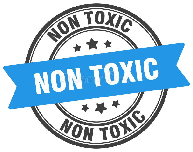 Non Toxic Stamp. Non Toxic Label on Transparent Background. Round Sign ...