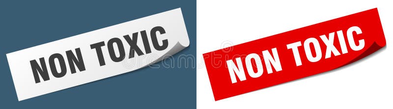 Non Toxic Sticker. Non Toxic Sign Set Stock Vector - Illustration of ...
