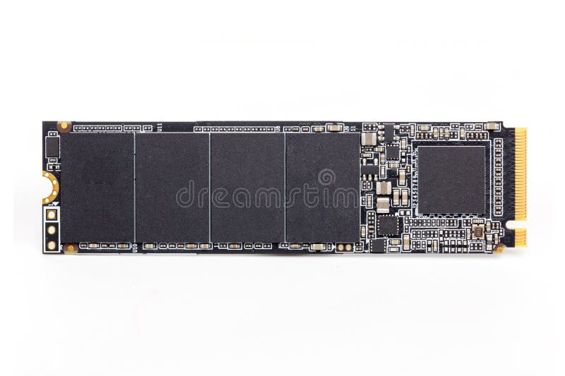 NVME M.2 SSD 2280 3Dnand SLC Drive Stick Isolated on White Background ...