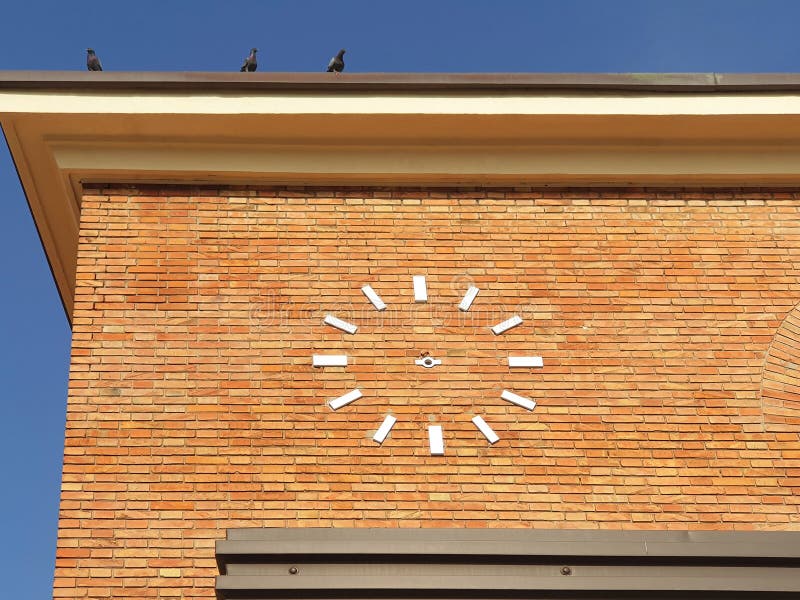 Non-working Clock on the Wall Stock Image - Image of nonworking ...