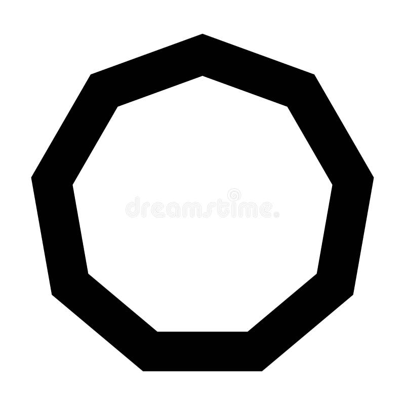 Nonagon Shape Stock Illustrations – 109 Nonagon Shape Stock ...