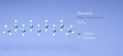 Nonane, Molecular Structures, Alkane Hydrocarbon, 3d Model, Structural ...