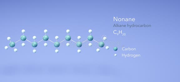 Nonane, Molecular Structures, Alkane Hydrocarbon, 3d Model, Structural ...