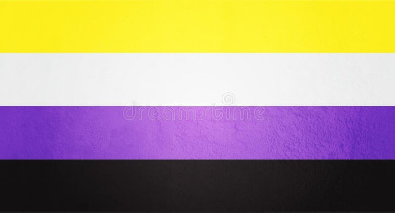 Nonbinary Flag Banner Over Grunge Texture Stock Illustration ...