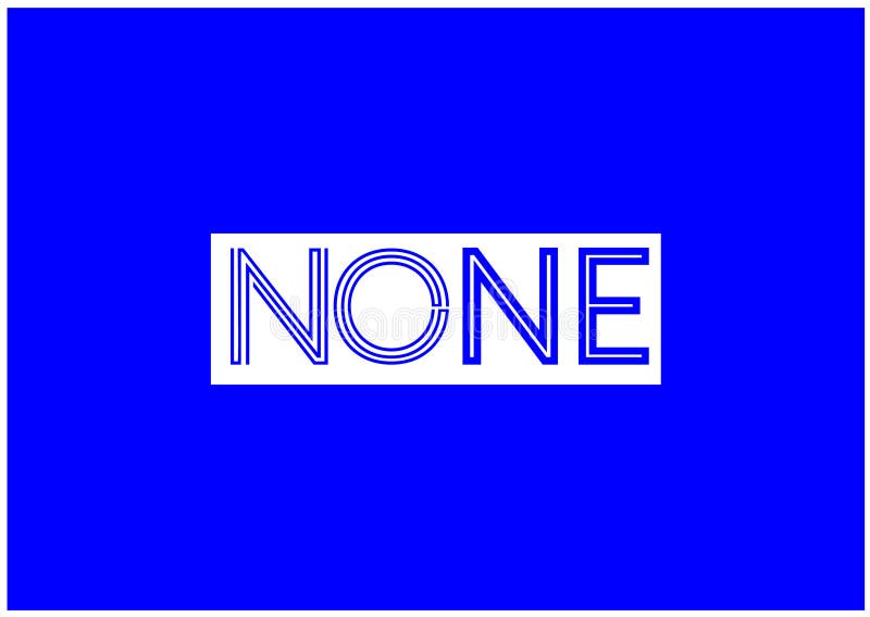 NONE Letter Logo and Icon Design Template Stock Illustration ...