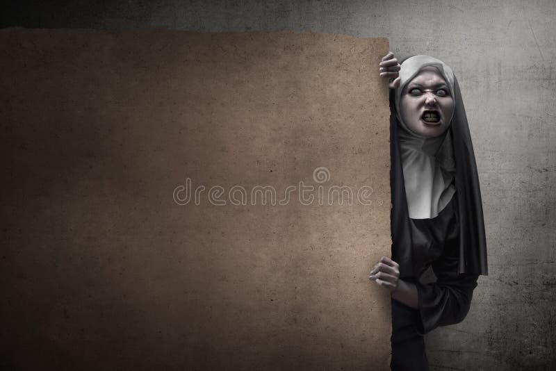 Nonne effrayante de diable photo stock. Image du fâché - 78589060