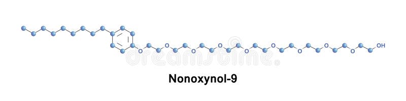 Nonoxynol-9, o N-9 ilustración del vector. Ilustración de ...
