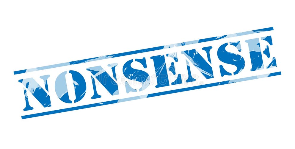 Nonsense blue stamp stock illustration. Illustration of isolated - 97579412