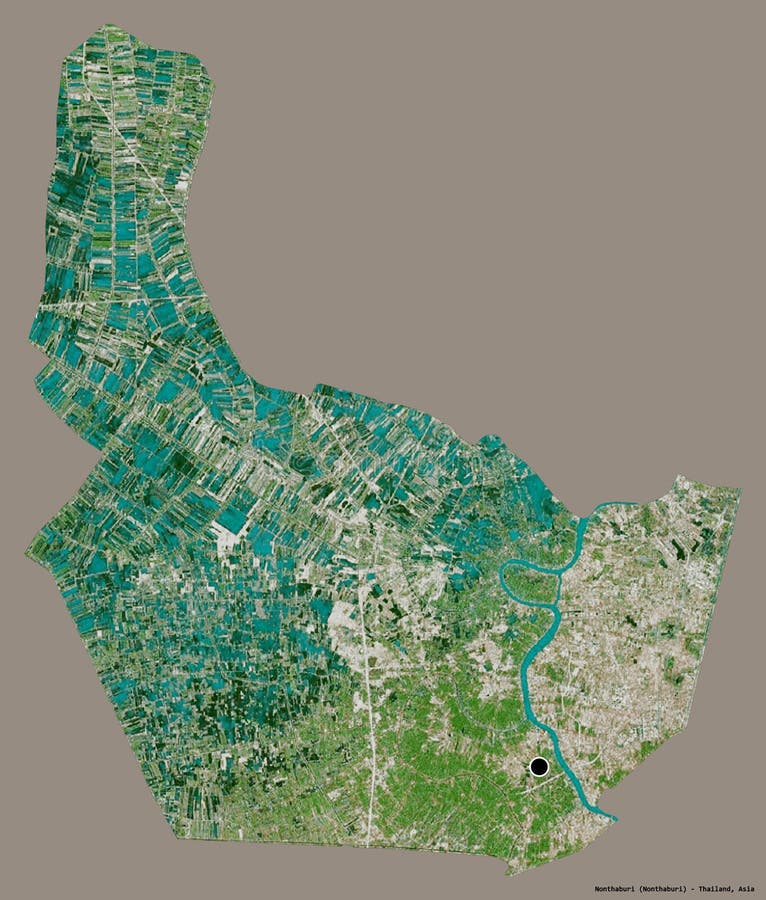 Nonthaburi Province Map Vector Stock Vector - Illustration of ...