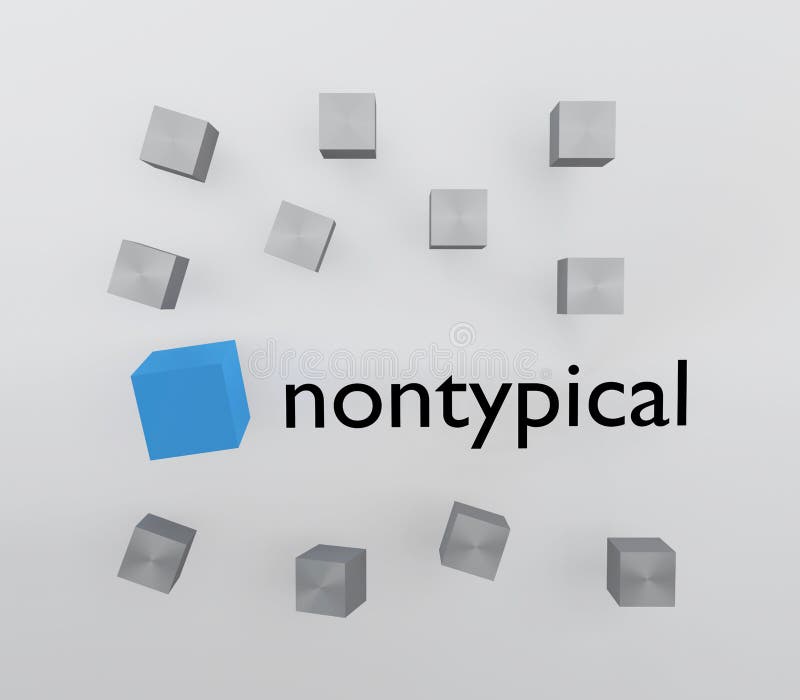 Nontypical - Descriptive Concept Stock Illustration - Illustration of ...