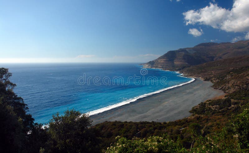 Nonza beach in corsica stock photo. Image of corsica, tourism - 5706434