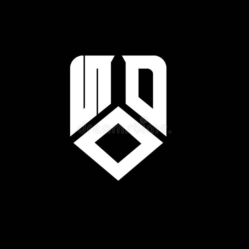 NOO Abstract Monogram Shield Logo Design on White Background. Stock ...