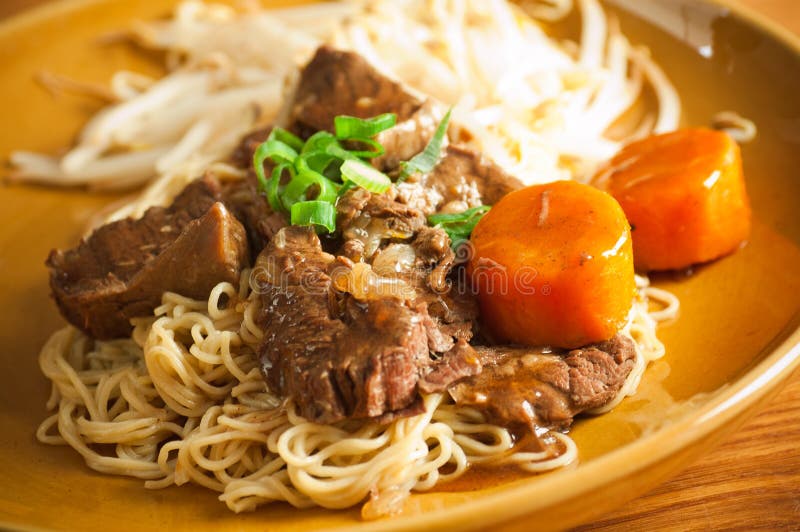 Noodle with beef stock image. Image of chop, asian, dish - 18312137