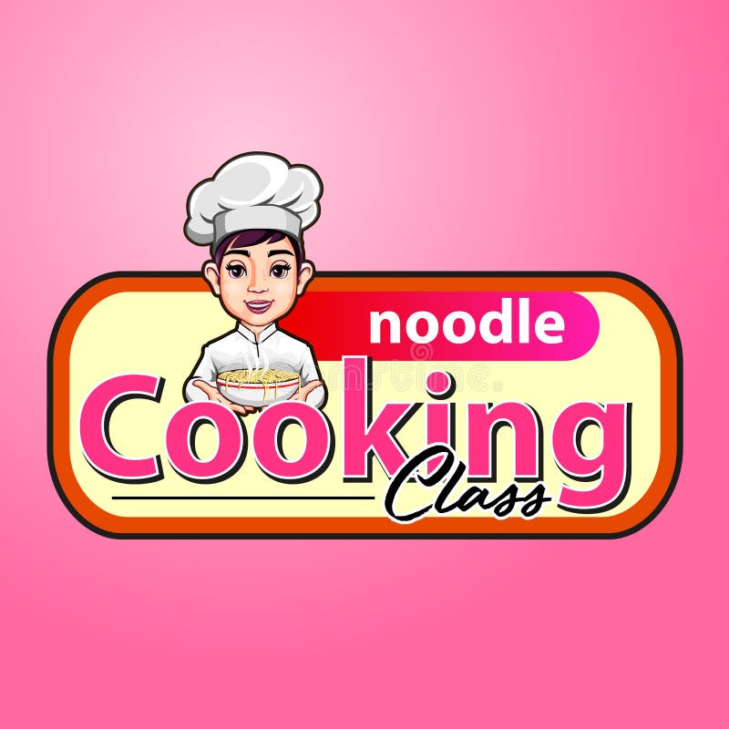 Noodle Cooking Class Symbol Stock Vector - Illustration of learning ...