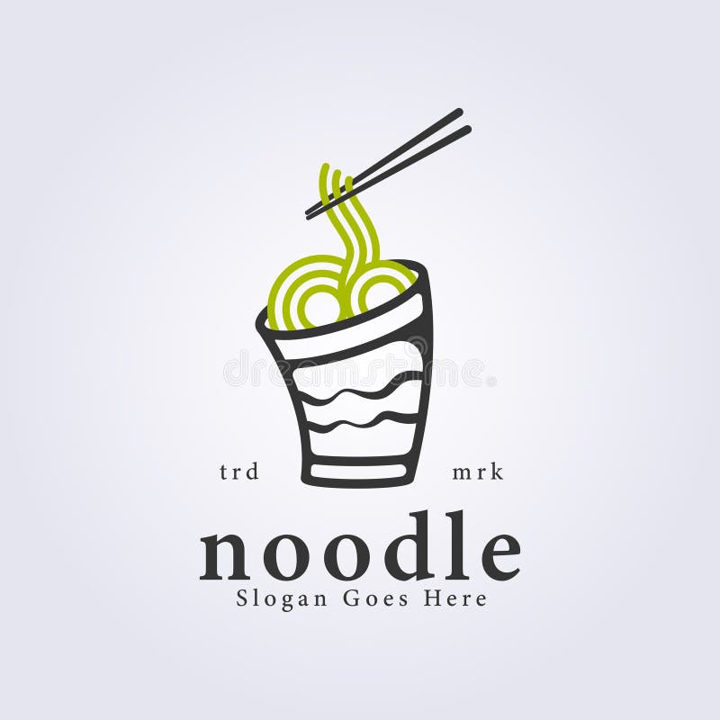 Noodle Cup Logo Vector Illustration Design, Spicy Noodle Cup Icon ...