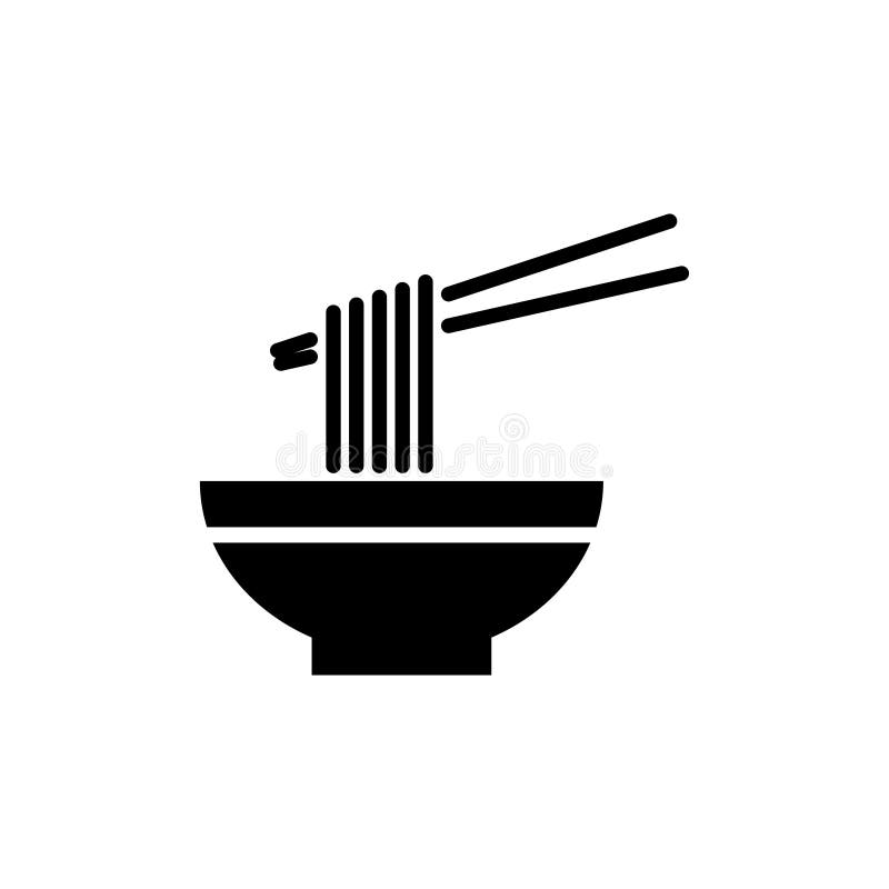 Noodle Icon Vector Illustration Template Design Trendy Stock Vector ...