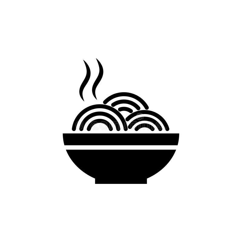Noodle Icon Vector Illustration Template Design Trendy Stock Vector ...