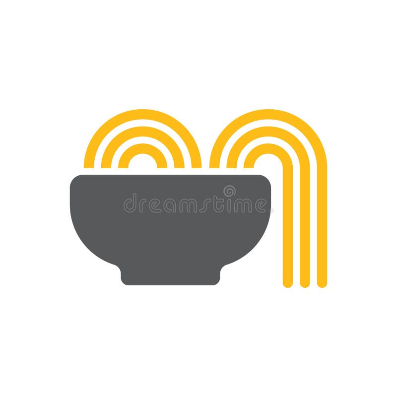 Noodle Logo Template Icon stock vector. Illustration of noodle - 351940310