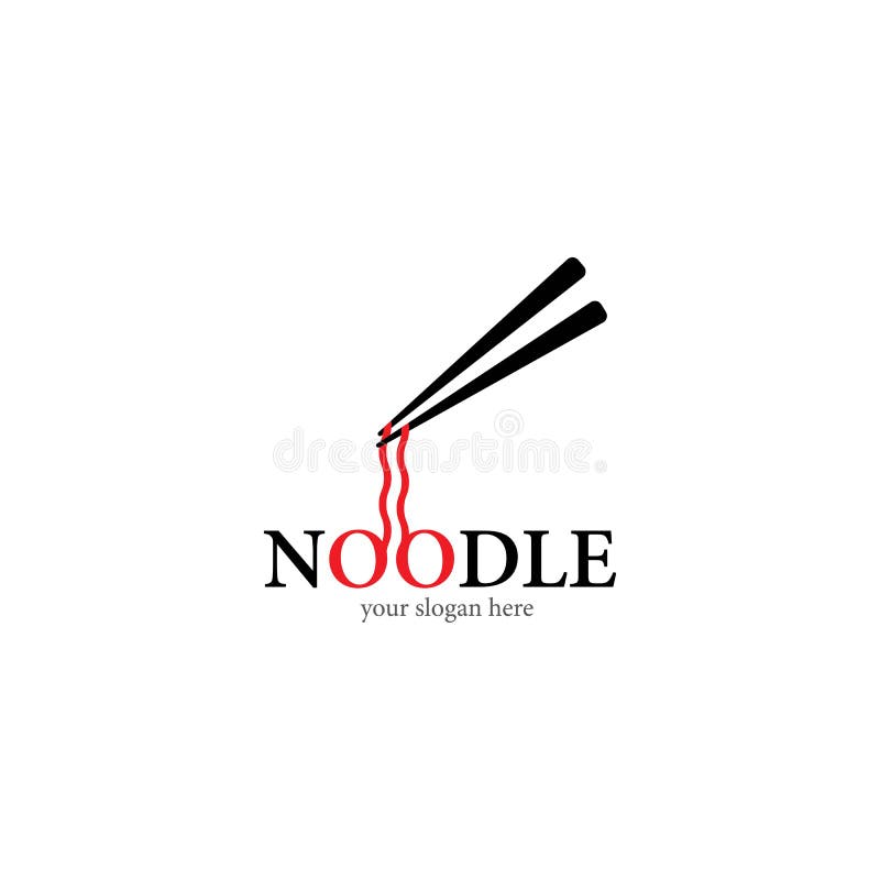 Noodle logo template stock illustration. Illustration of cuisine ...