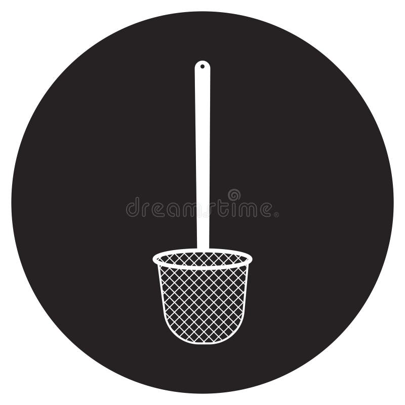 Noodle strainer icon stock vector. Illustration of drop - 337455763