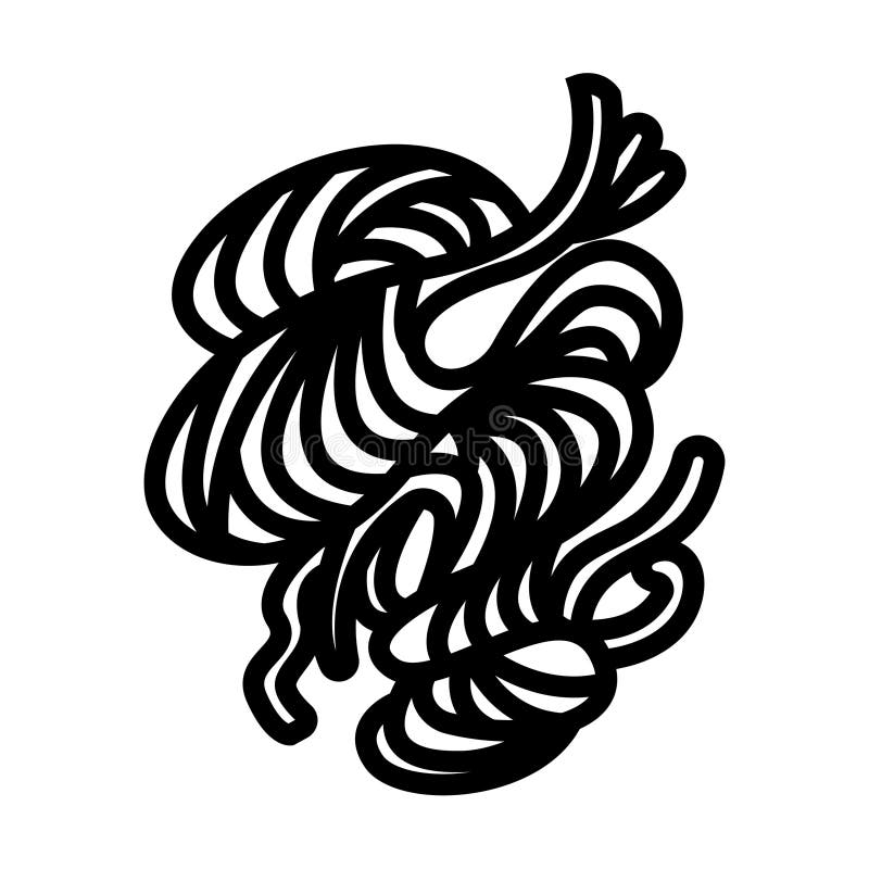 Noodle vector icon stock vector. Illustration of business - 322521094
