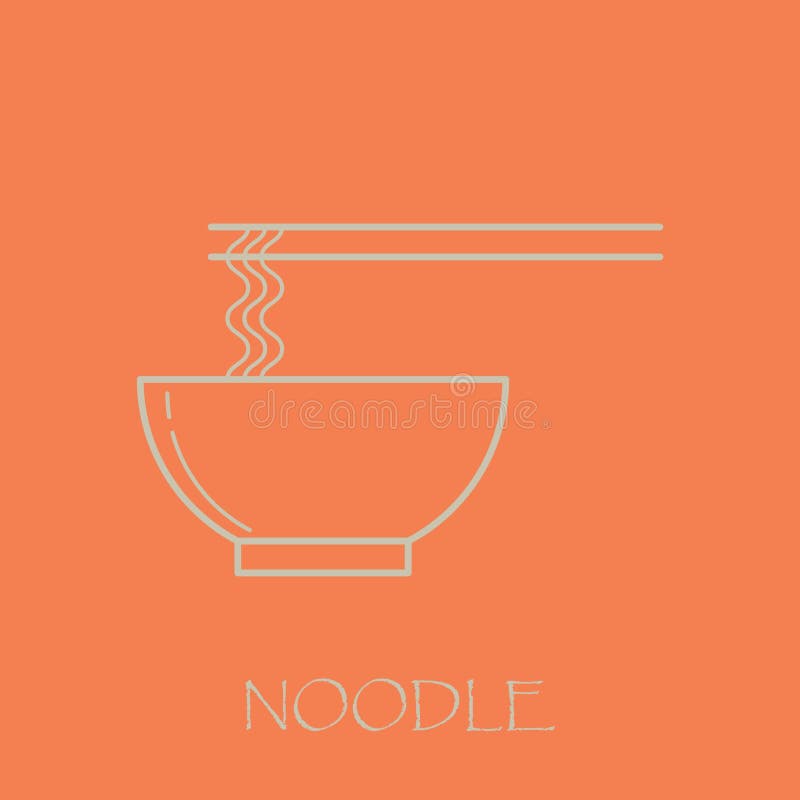Minimalistic Noodle Logo of the Word in Different Versions, Typography ...