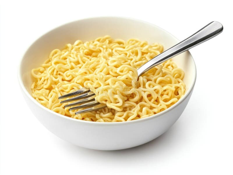 Noodles with Fork stock photo. Image of eating, tableware - 377171882