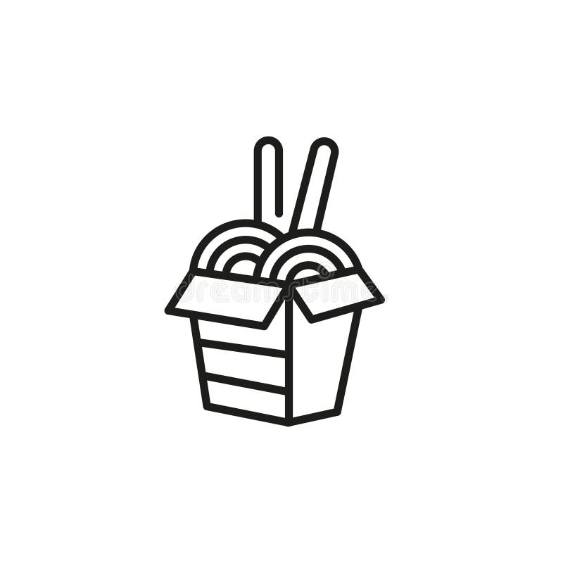 Noodles icon stock vector. Illustration of culinary - 324381370