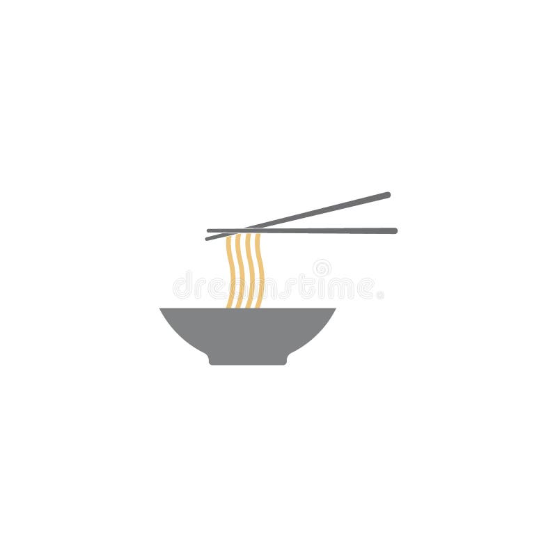 Noodles icon stock vector. Illustration of shape, plate - 238143753