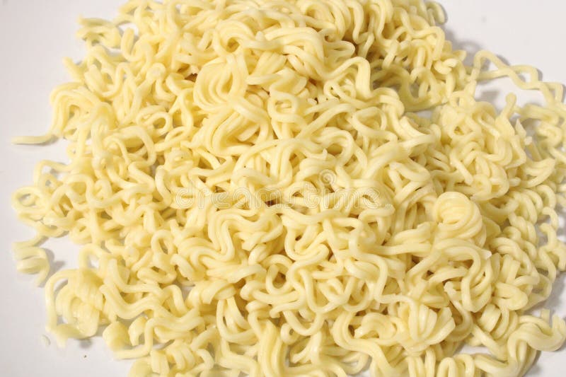 Noodles Ready To Be Processed Stock Image - Image of instant, texture ...
