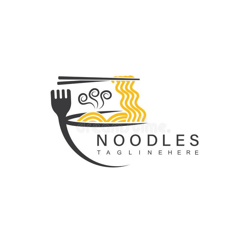 Noodles Vector Icon Illustration Concept Design Template Stock Vector ...