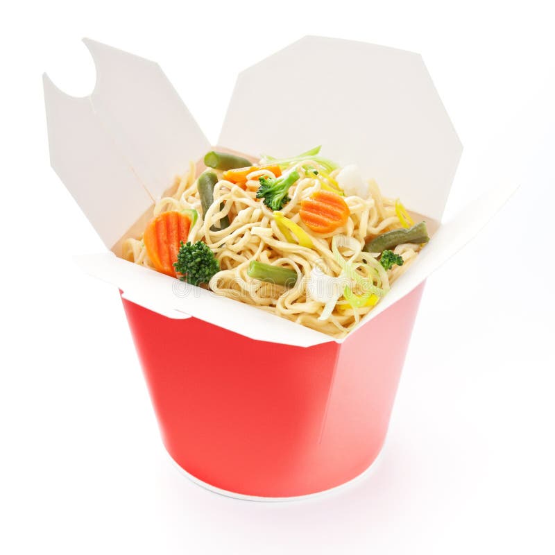 Noodles Vegetables Microwave Meal Stock Image - Image of pepper, black ...