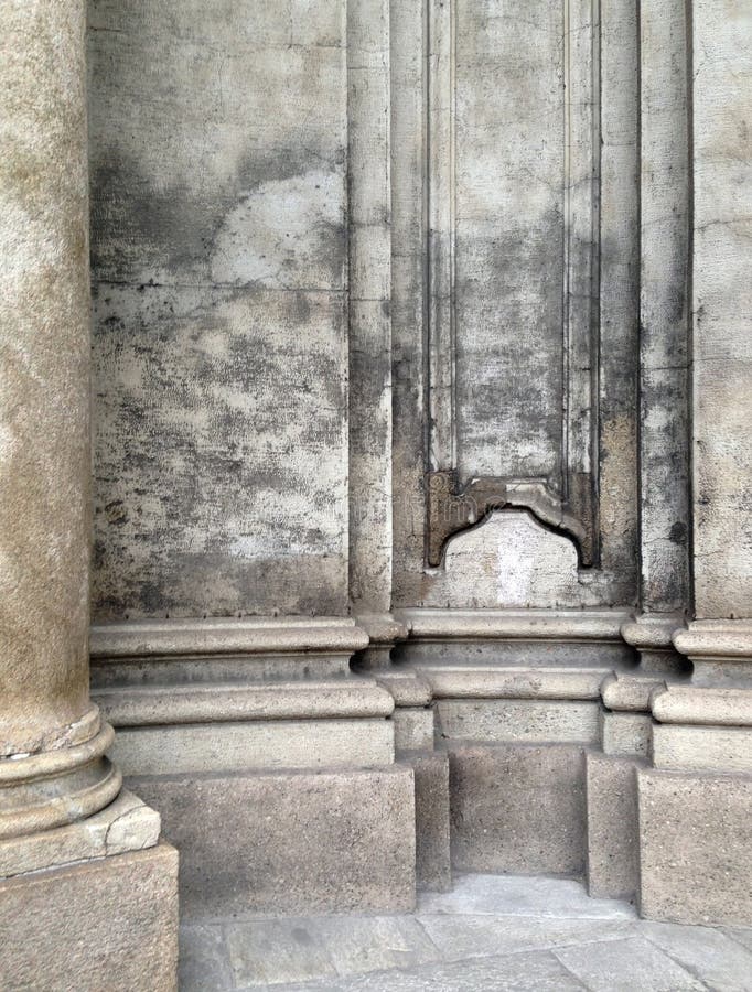 A Nook in the Exterior Wall of a Building in Milan Italy Stock Image ...
