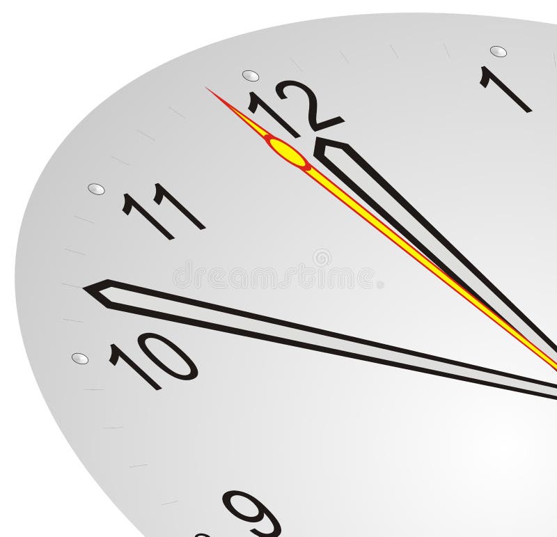 Noon stock vector. Illustration of classical, gold, number - 8613822